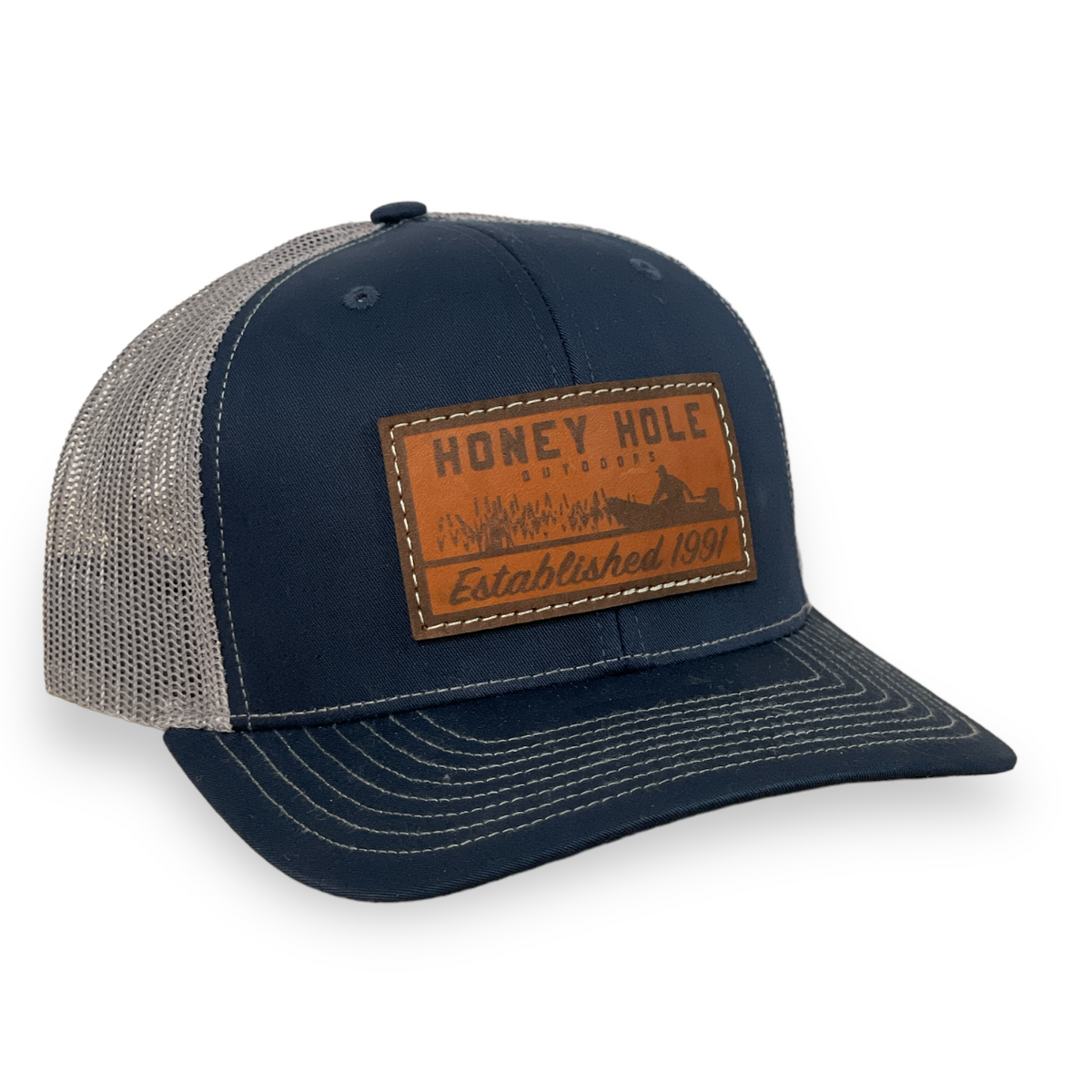 Leather Patch Snapbacks – Honey Hole Outdoors